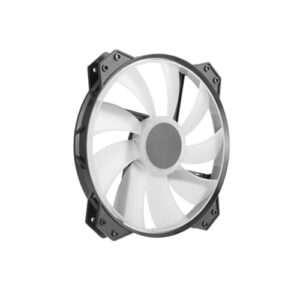 cooler master mf200r rgb - premium-quality 200mm hybrid silent high airflow in-take fan for computer case (r4-200r-08fc-r1)