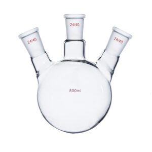 deschem 500ml,3-neck,24/40,round bottom glass flask,three necks lab bottle