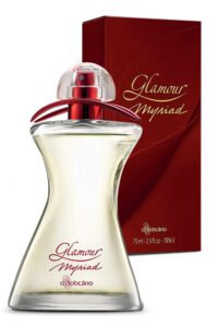 o boticário glamour myriad eau de toilette | long-lasting, floral and woody fragrance perfume for women, 2.5 ounce