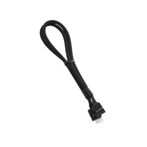 cablemod modflex sleeved internal usb (black, 30cm)