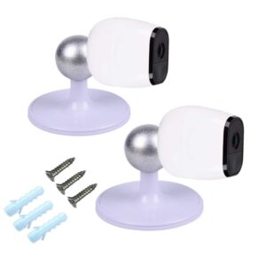 haoyou table ceiling mounts compatible with magnetic arlo/arlo pro/arlo pro 2 camera (2 pack white)