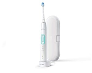 philips sonicare protectiveclean 5100 electric rechargeable electric power toothbrush, gum health, frustration free packaging, white, hx6857/32