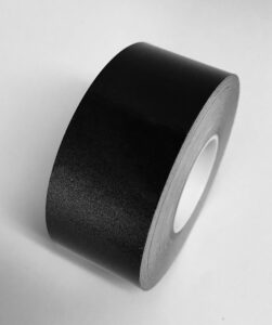 paper street plastics reflective tape (black, 1 inch x 10 ft)