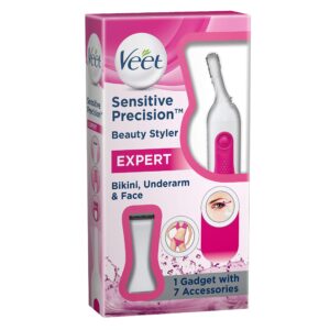 veet sensitive precision beauty styler expert, 1-pack for women's personal grooming