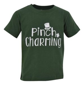 unique baby boys st patricks day pinch charming shirt (18 months, green)