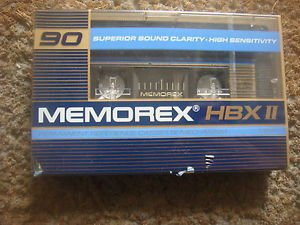 memorex hbx ii 90 minute blank audio cassette 135m