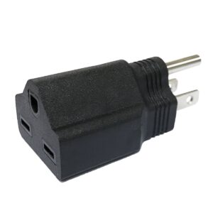 bloomgrow 220v / 240v to 110v / 120v plug adapter electrical converter for us (1 pc)