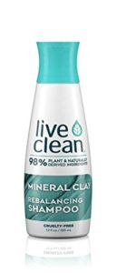 live clean shampoo, rebalancing mineral clay, 12 oz