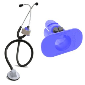 statgear stethoscope tape holder - personalized medical items for nurses, paramedics, emt, ems - blue