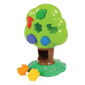 educational insights bright basics sorting tree, shape sorter, matching activity, toddler toys, ages 2+