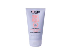 noughty 97% natural wave hello curl taming cream, vitamin rich smoothing formula for curly and wavy hair, with sea kelp and mango butter, sulphate free vegan haircare 150ml