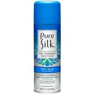 pure silk spa therapy shave cream by for women, dry skin, 7.25 oz