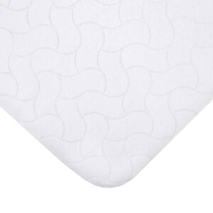 tl care waterproof quilt-like flat reusable multi-use protective mattress pad cover for babies, adults & pets, white,27" x 36"