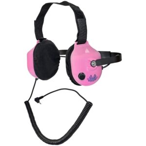 race day electronics noise-reducing race scanner headphones - pink - rde-058-pink