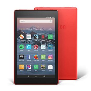 certified refurbished fire hd 8 tablet (8" hd display, 16 gb) - red (previous generation - 8th)