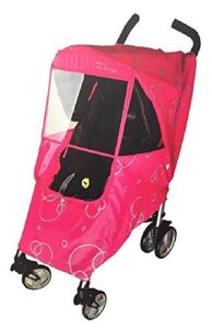 hippo collection universal stroller weather shield - pink