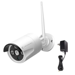 cromorc 5mp surveillance bullet camera weatherproof outdoor indoor 3.6mm lens ir cut day&night vision with 5db antenna with bracket with power adapter built-in microphone