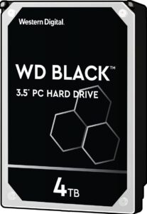 western digital 4tb wd black performance internal hard drive hdd - 7200 rpm, sata 6 gb/s, 256 mb cache, 3.5" - wd4005fzbx