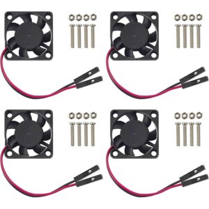 easycargo 30mm fan 5v 3.3v dc quiet fan for raspberry pi 5 4 3b+ 3007 (4-sets)