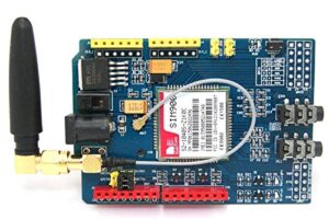 jdh labs tech gsm/gprs voice data sim900 open source shield for uno or mega mobile cellular