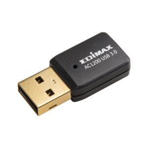 edimax wi-fi 5 802.11ac mini ac1200 dual-band mu-mimo adapter for pc, wireless ac mini usb 3.0 adapter dongle, windows 11 plug-n-play, mac os, linux, ew-7822utc