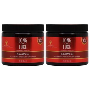 as i am long & luxe growash cleansing crème conditioner 16oz"pack of 2"