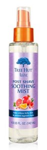 tree hut post shave soothing mist, essentials for soft, smooth, bare skin, pomegranate, 4.8 fl oz