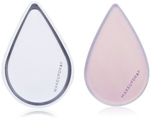 makeupdrop silicone beauty applicator clear & pink everyday set