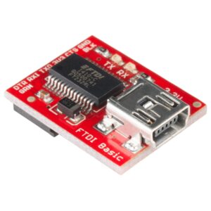 sparkfun ftdi basic breakout - 3.3v development tool with usb mini-b connector save space and money in your diy electronics projects pinout of this board matches the ftdi cable