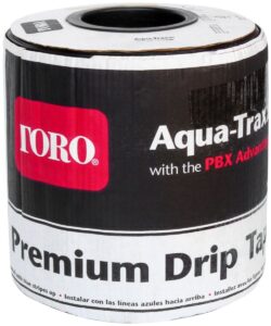 toro aqua-traxx - 5/8" drip tape, 6 mil, 6", 0.50 gpm/100', 2, 500' - ea5060650-250, plastic