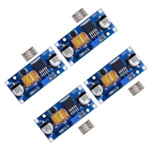 d-planet [4-pack] 5a dc-dc adjustable buck converter 4~38v to 1.25-36v step down power supply high efficiency voltage regulator module