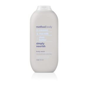 method body wash, simply nourish, coconut, 18 fl oz