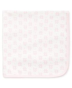 little me blankets for baby marshmallow bear swaddling receiving blanket