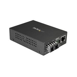 startech.com multimode (mm) sc fiber media converter for 10/100/1000 network - 550m range - gigabit ethernet - 850nm - full duplex, taa (mcmgbscmm055)