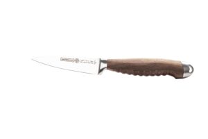 mundial nobilis series, 3.5” paring knife, wood handle, stainless steel blade - ideal for peeling fruits and vegetables