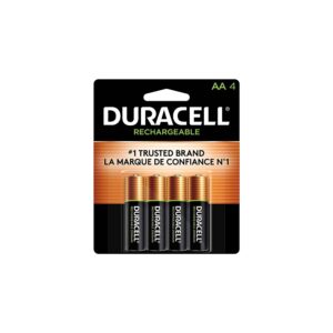 duracell aa nimh battery, rechargeable, 4/pack (dx1500b4n001)