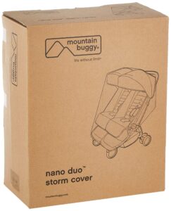 mountain buggy nano duo storm cover, clear