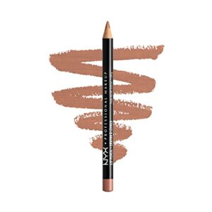 nyx professional makeup slim lip pencil, long-lasting creamy lip liner - natural