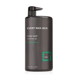 every man jack body wash, eucalyptus mint, 33.8-ounce