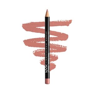 nyx professional makeup slim lip pencil, long-lasting creamy lip liner - nude pink