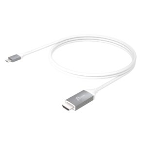 j5create usb type c to 4k@60hz hdmi 6ft cable with hdmi atc certificate,compatible with thunderbolt 3/4, macbook pro/air, ipad pro, ipad air 4, chromebook and more (jcc153g)