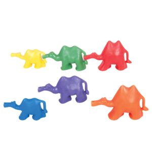 tickit connecting camels - set of 96 - camel family counters - 3 sizes - 6 colors - early math - proportionally weighted counters to teach balance, counting and sorting