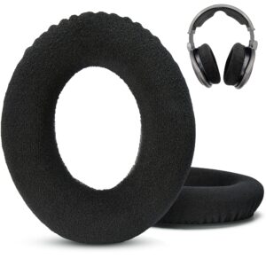 ahg replacement hd 650 / hd 600 ear pads headphone cushions compatible with sennheiser hd650 hd660s hd660s2 hd600 massdrop x hd6xx hd58x jubilee hd580 hd565 jubilee. premium velour/high-density foam