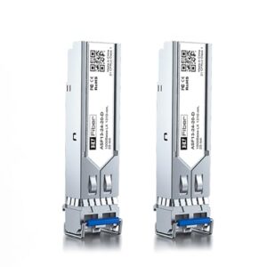 1.25g single mode sfp lc module, 1000base-lx/lh fiber transceiver for cisco glc-lh-smd, meraki, ubiquit unifi, tp-link, fortinet, intel, netgear, mikrotik and more (smf,1310nm,20km,ddm) 2 pack