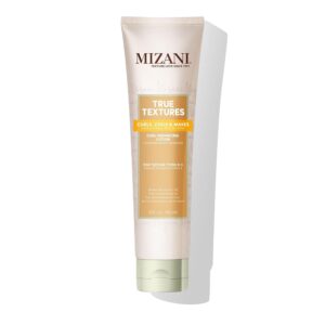 mizani true textures curl defining lotion - moisturizes and smooths hair for soft and crunch free curls with coconut oil, for texture types 5-3