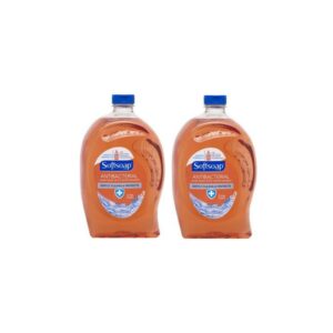 softsoap antibacterial hand soap with moisturizers refill, crisp clean 56 fl oz (2 pack)