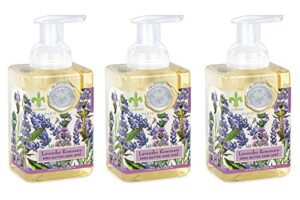 michel design works foaming hand soap, 17.8-fluid ounce, lavender rosemary - 3-pack