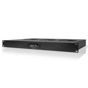 ac infinity cloudplate t2, rack mount fan 1u, top exhaust airflow, for cooling av, home theater, network 19” racks