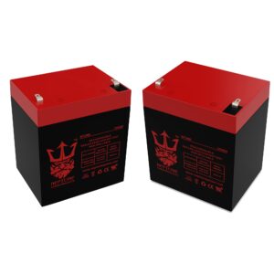 neptune brand nt1250 12v 5ah replacement battery for ub1250 12v 5ah brinks security box - 2 pack