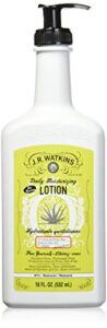 atkins jr watkins aloe and green tea daily moisturizing lotion, 18 ounce